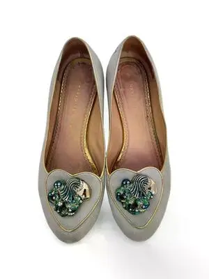 CHARLOTTE OLYMPIA Embellished Ballet Flats