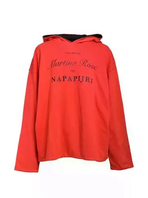 NAPA BY MARTINE ROSE Reversible Logo-print Hoodie - Red