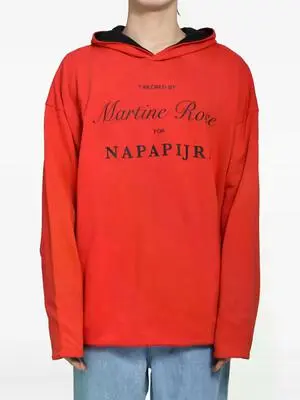 NAPA BY MARTINE ROSE Reversible Logo-print Hoodie