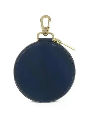 BLACK MEANS Embroidered Circle Coin Case - Blue