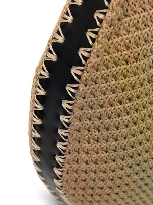 Sisley Woven-design Whipstitch-trim Tote Bag