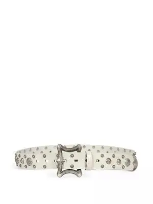 THUG CLUB THUG CLUB Dragon Stud-Embellished Belt Neutrals