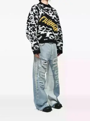RRR123 Distressed Patchwork Jeans