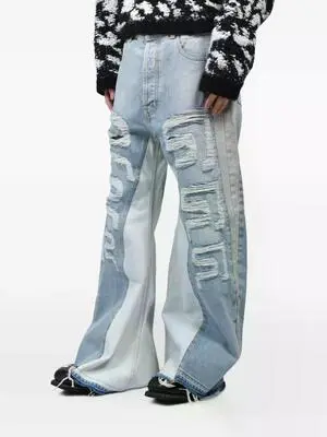 RRR123 Distressed Patchwork Jeans
