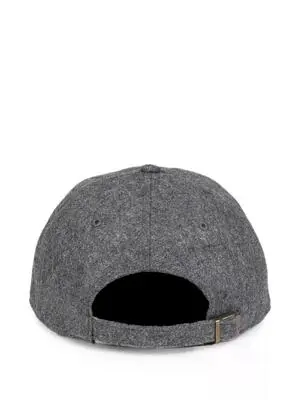 SPORTY & RICH Yankees Serif Wool-blend Baseball Cap - Grey