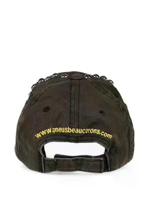 JOSHUA J. Stud-embellished Logo Cap - Grey