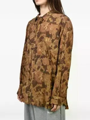 MAGLIANO Floral-print Long-sleeve Shirt