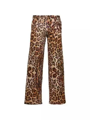 LA MASKARADE Leopard-print Track Pants - Brown