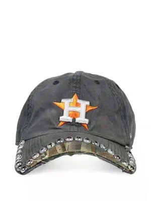 JOSHUA J. Scrap Stud-embellished Cap - Grey
