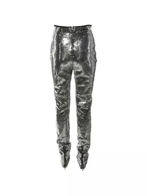David Koma Sequinned Slim-fit Trousers