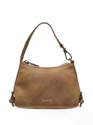 STAND OIL Logo-print Pouch Keyring - Brown