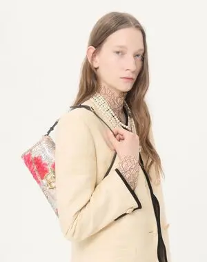 Valentino Garavani Devain Small Embroidered Shoulder Bag