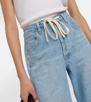 Citizens Of Humanity Low-rise Wide-leg Jeans - Blue