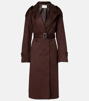 THE FRANKIE SHOP Pembroke Trench Coat - Brown