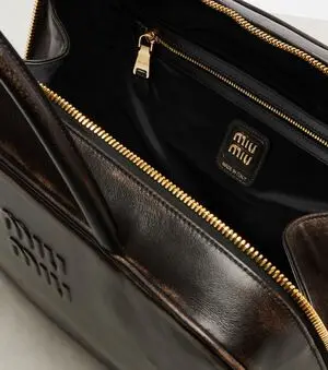 Miu Miu Beau Leather Tote Bag