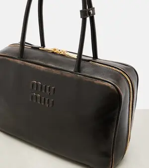 Miu Miu Beau Leather Tote Bag