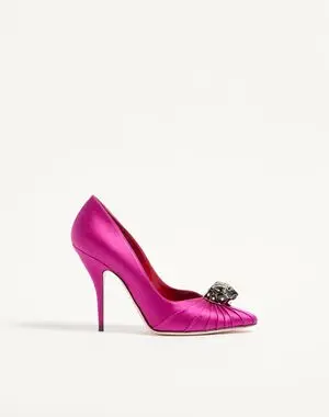 Valentino Garavani Panthea Satin Pumps - Fuchsia