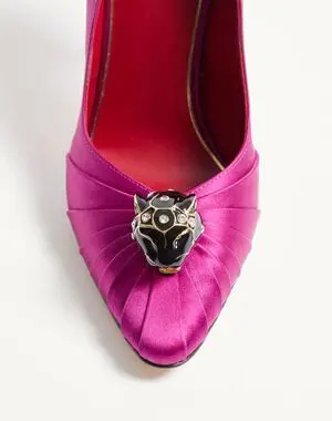 Valentino Garavani Panthea Satin Pumps - Fuchsia