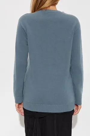 Valentino Garavani Wool Sweater With Lace Insert