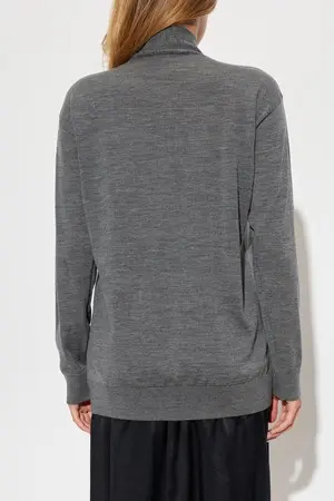 Valentino Garavani Wool Sweater With Decorative Tie