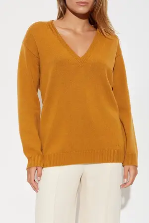 Valentino Garavani Cashmere V-neck Sweater - Brown