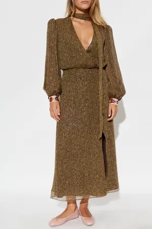 Valentino Garavani Lurex Silk Midi Dress