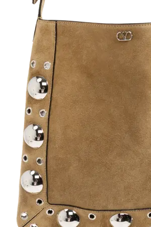 Valentino Garavani Suede Fringe Shoulder Bag