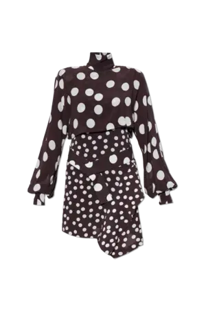 IRO PARIS Damelia Polka Dot Dress - Brown