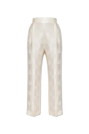 Valentino Garavani Silk Pleated Trousers