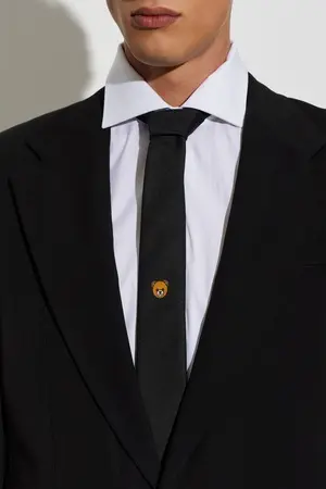 Moschino Silk Neck Tie - Black
