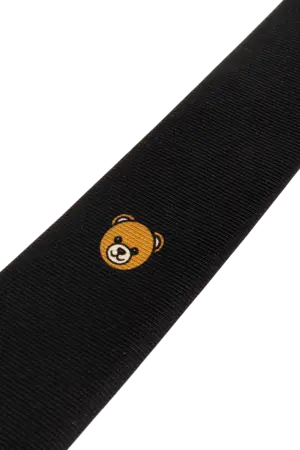 Moschino Silk Neck Tie - Black