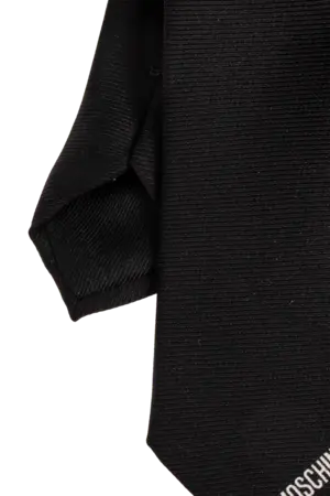 Moschino Silk Neck Tie - Black