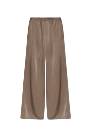 Fabiana Filippi Loose-fit Satin Trousers - Brown