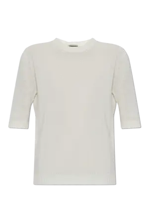 Fabiana Filippi Cashmere Short-sleeve Top - Cream
