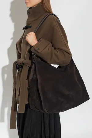 LEMAIRE Suede Belted Shoulder Bag
