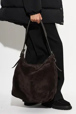 LEMAIRE Suede Belted Shoulder Bag