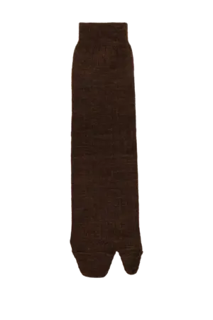 MAISON MARGIELA Wool Tabi Socks - Brown