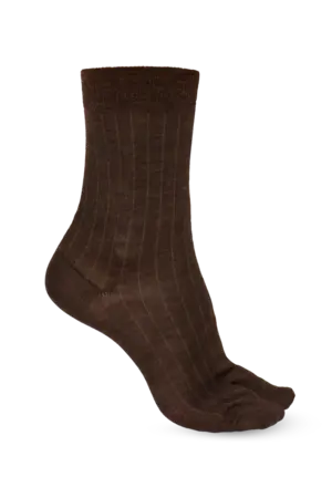 MAISON MARGIELA Wool Socks - Brown