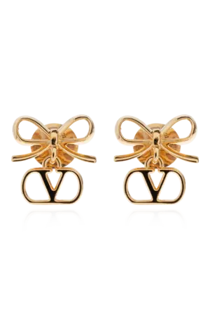 Valentino Garavani Bow Logo Earrings