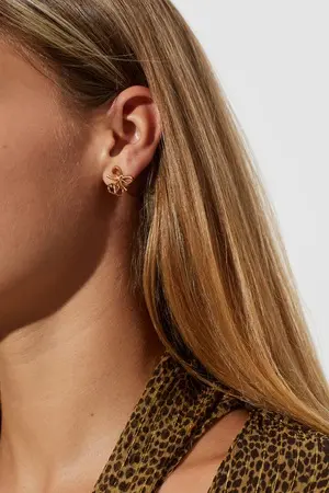 Valentino Garavani Bow Logo Earrings