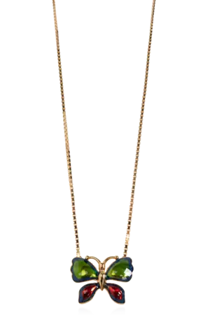 Valentino Garavani Necklace With A Butterfly Motif Pendant