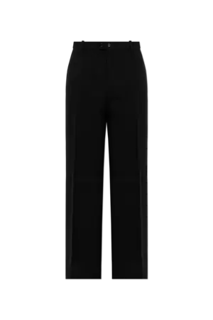 JIL SANDER Wool Trousers - Black