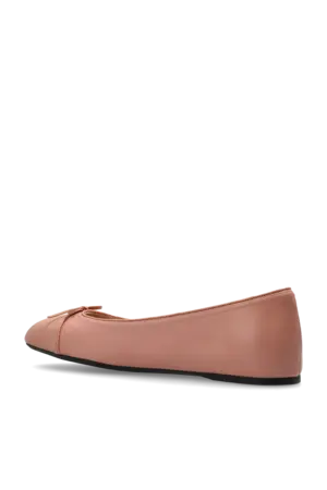 Valentino Garavani Leather Ballet Flats With Logo