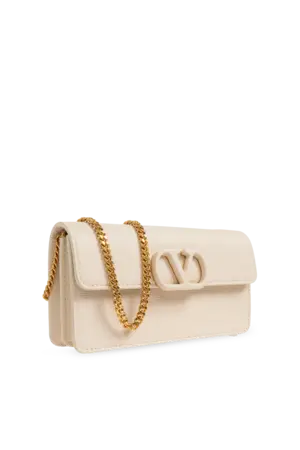 Valentino Garavani Leather Wallet With Chain