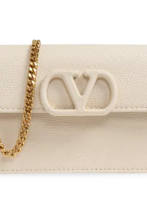 Valentino Garavani Leather Wallet With Chain