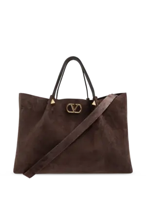 Valentino Garavani Suede Tote Bag - Brown