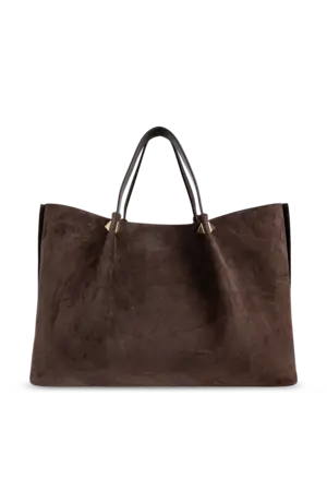 Valentino Garavani Suede Tote Bag - Brown