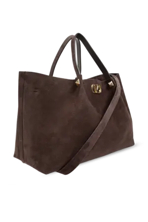 Valentino Garavani Suede Tote Bag - Brown