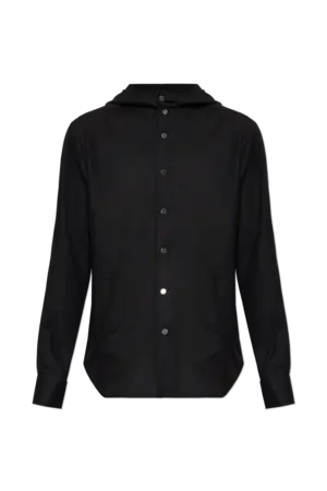 Kiton Wool Shirt - Black