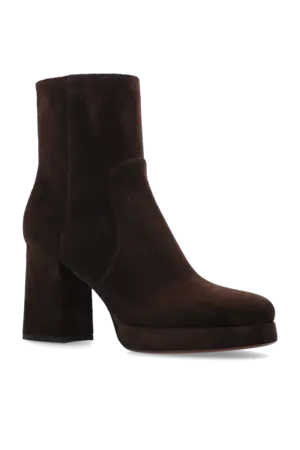 Valentino Garavani Suede Platform Ankle Boots
